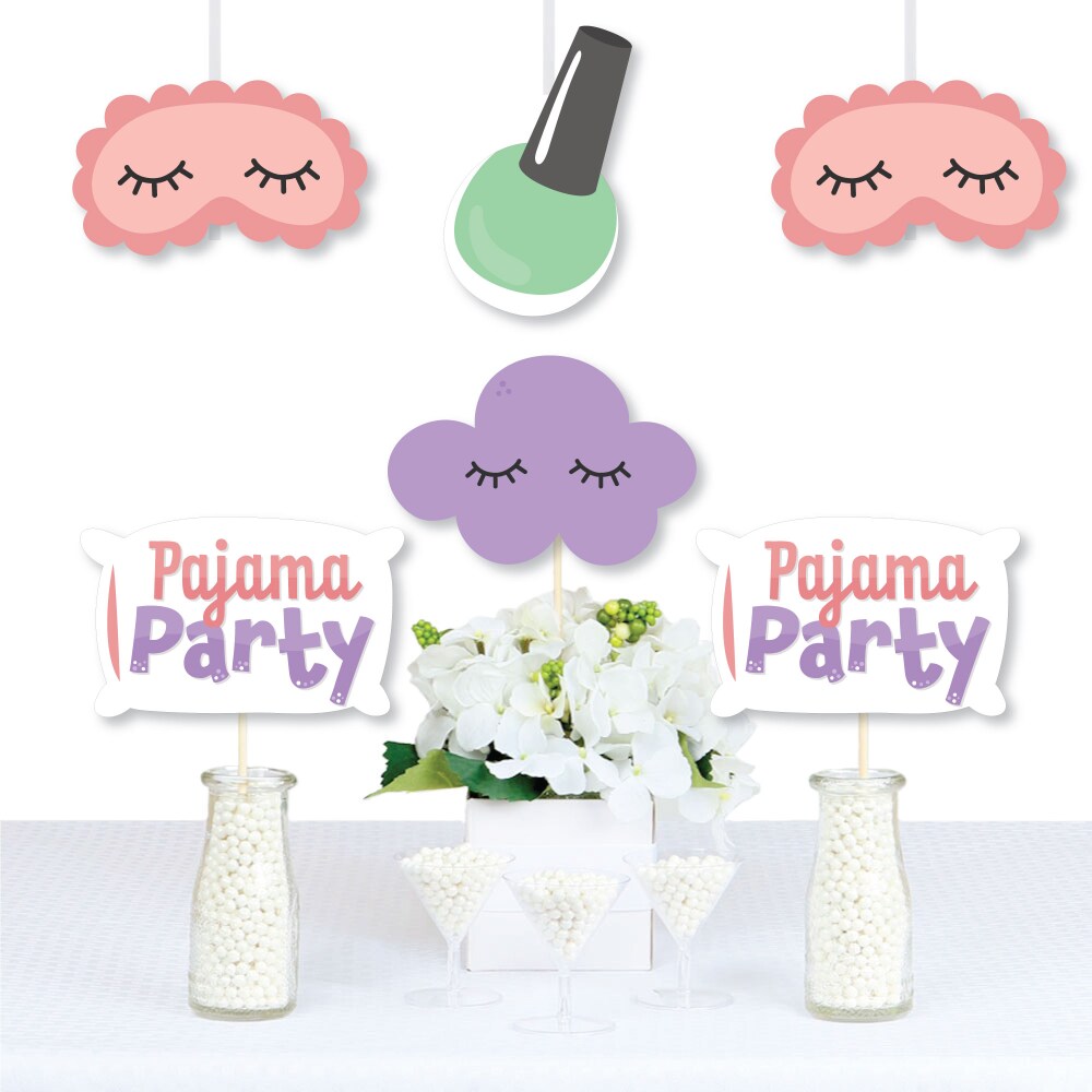 Big Dot of Happiness Pajama Slumber Party Decorations DIY Girls Birthday Essentials 20 Ct 20 Count Pick n Save