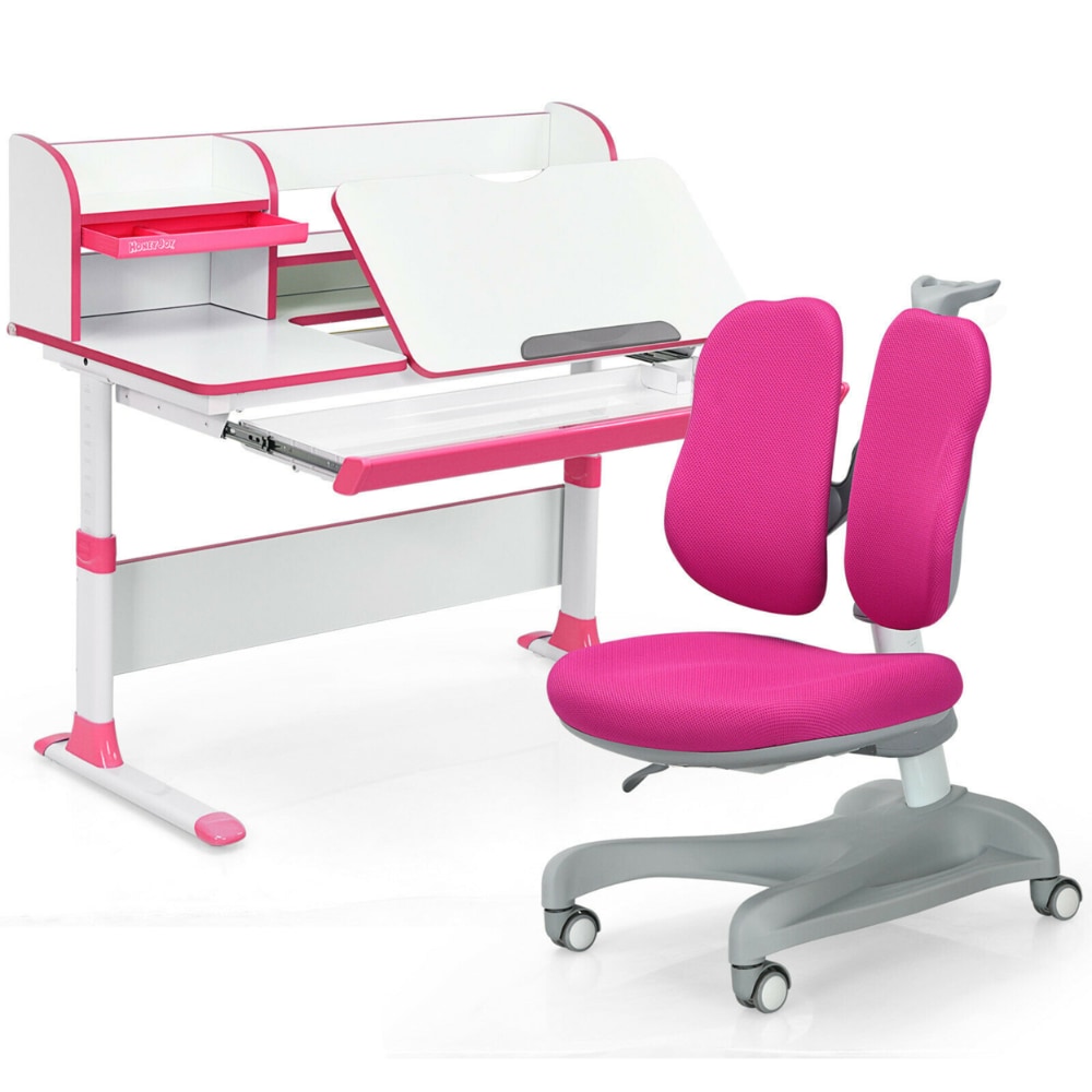 Pink drafting chair store