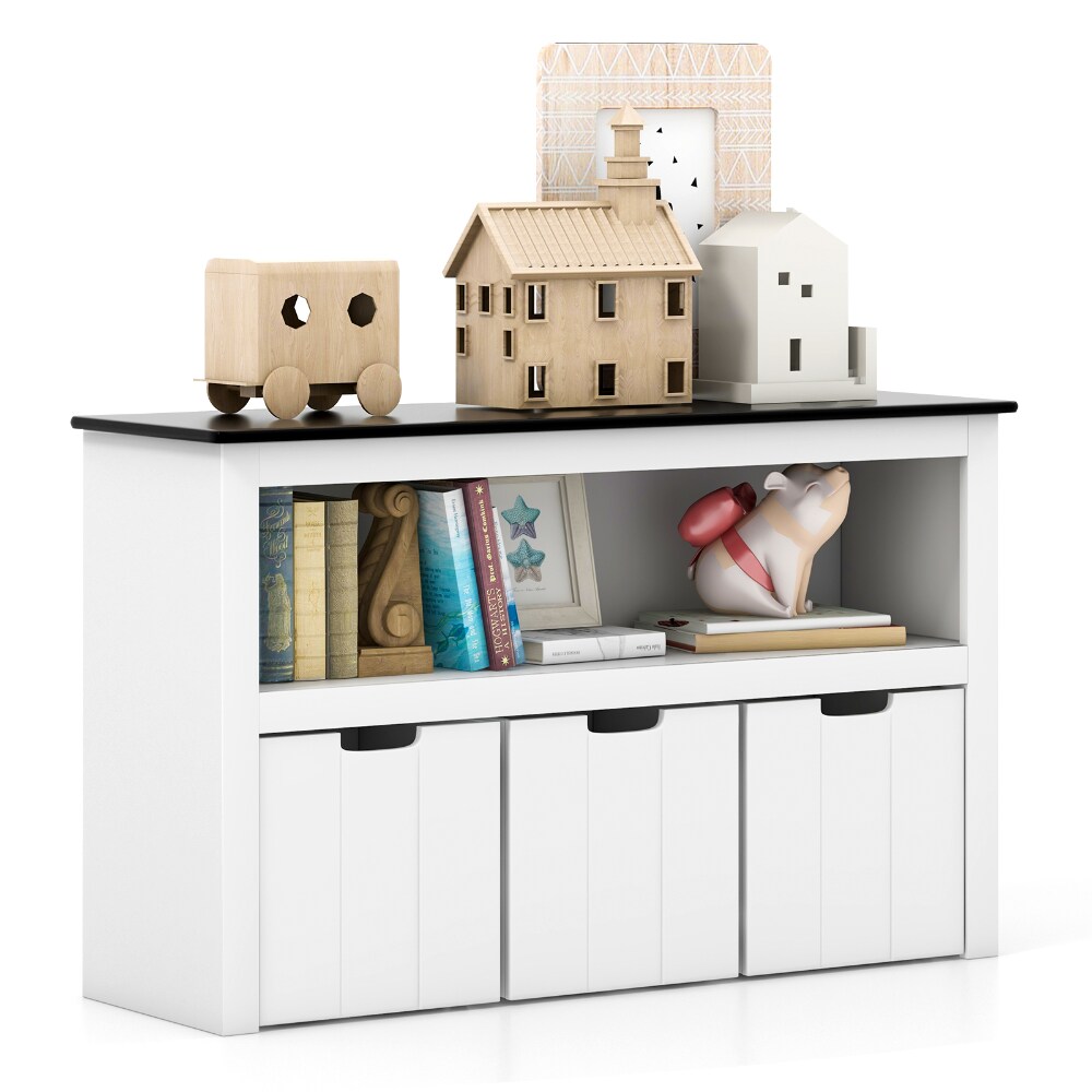 Slickblue Kids Toy Storage Organizer with Blackboard Top 3 Drawer 1 Unit Fry s Food Stores