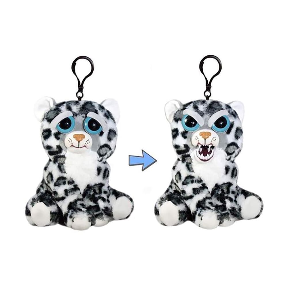 Feisty Pets Mini Lethal Lena Snow Leopard 4.5 Inch Plush Clip 1 Unit Ralphs