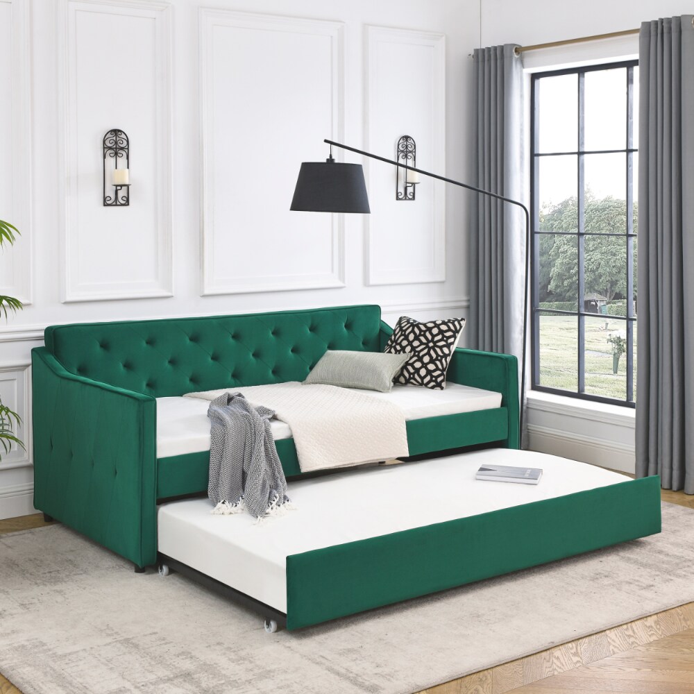 Velvet daybed with trundle store