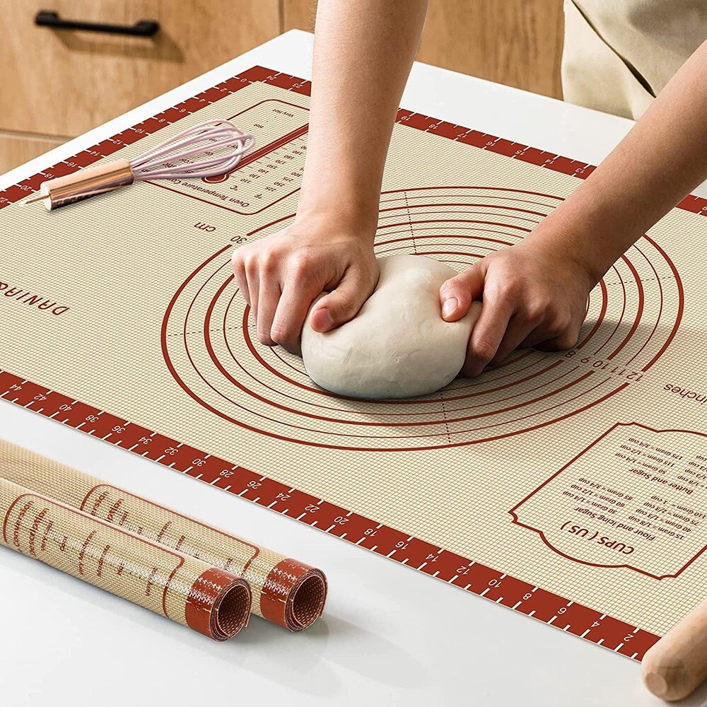 DANIA DEAN Silicone Baking Mat with Measurements 26x16 Inch 10 Baker s